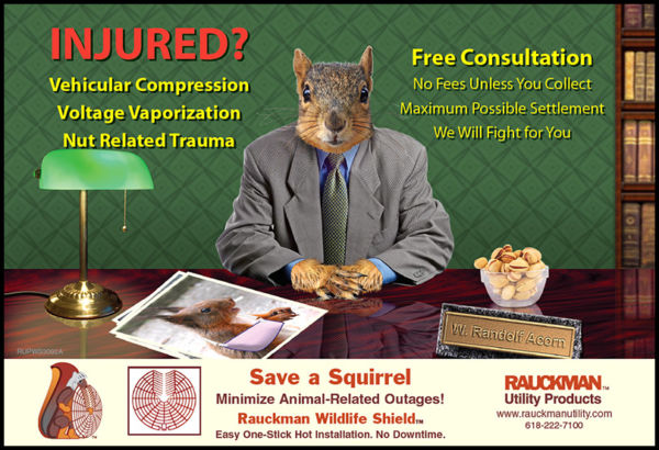 Famous Squirrel Ads - Rauckman Utility Products